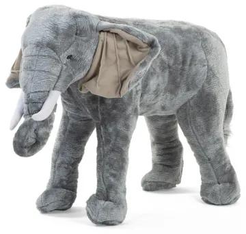 Slon plyšový stojící 60cm