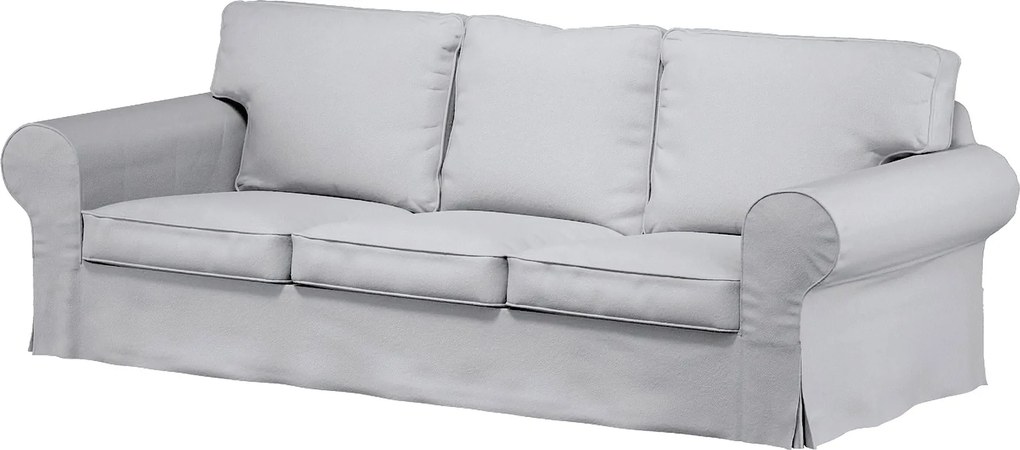 Potah na pohovku IKEA Ektorp 3-místná, nerozkládací barva bílá látka pletený vzor