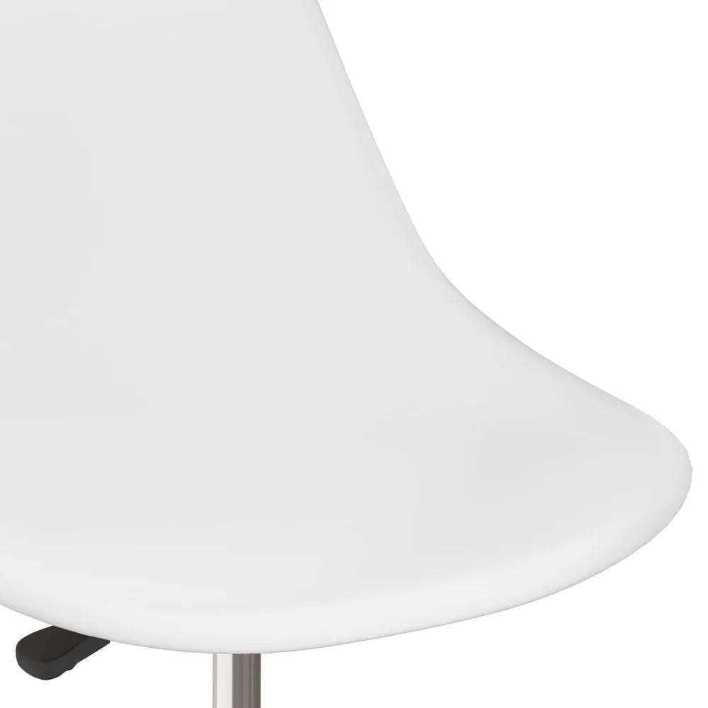 Petromila Otočné jídelní židle 2 ks bílé PP