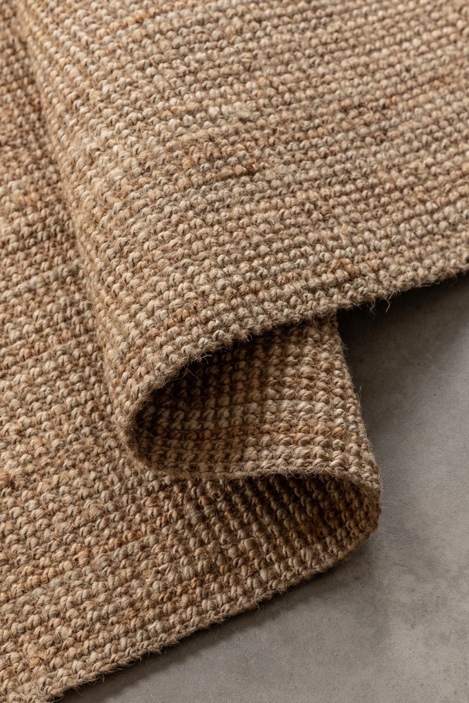 Hanse Home, Kusový koberec Bouclé Jute 105974 Natural Golden, 60x90, béžová, chodba / předsíň