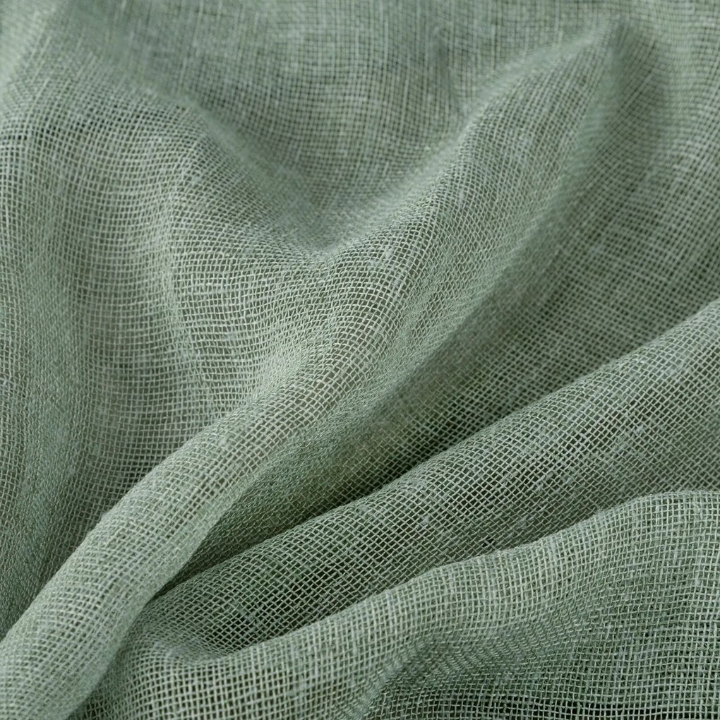 ZÁVĚS NA KROUŽCÍCH ANGELICA 140X250 CM MÁTOVÁ