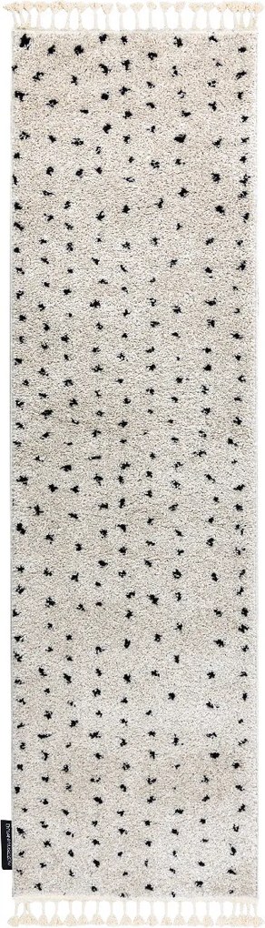 Behúň Berber Syla B752 dots cream, 70x200, biela, kuchyňa, Dywany Łuszczów