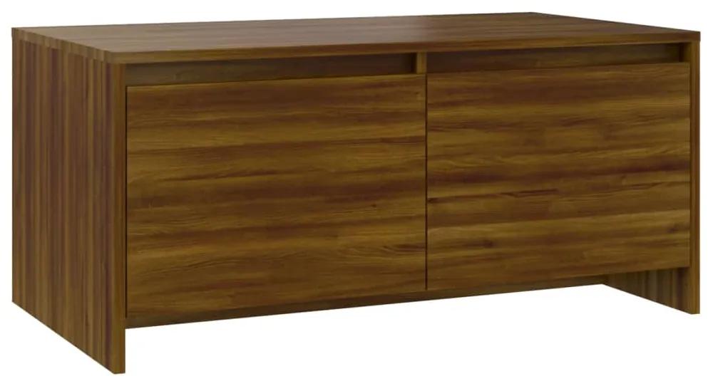 813031 vidaXL Konferenční stolek hnědý dub 90 x 50 x 41,5 cm kompozitní dřevo