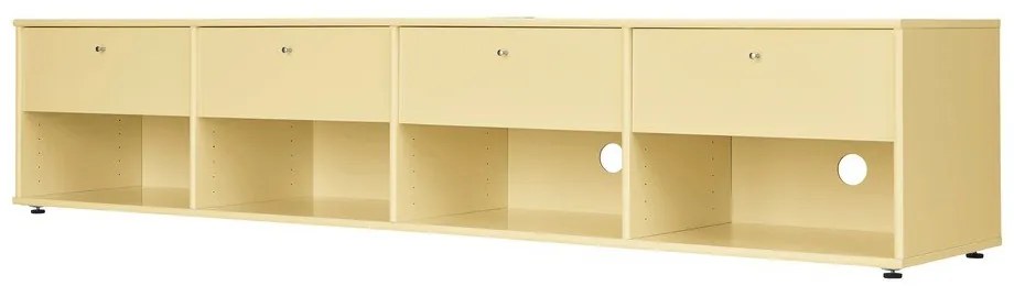 Světle žlutý TV stolek 214x45 cm Mistral – Hammel Furniture