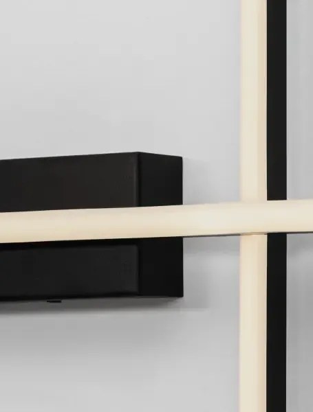 Designové nastěnné svítidlo Quam Černá