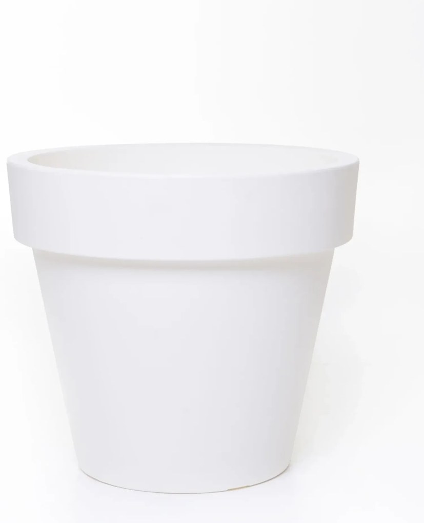 Květináč LEVANTA, plast, výška 43 cm, bílý