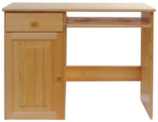 Vomaks unit, s.r.o. Psací stůl 105 Klasik masiv borovice Barva: surové dřevo, Varianta: vlevo