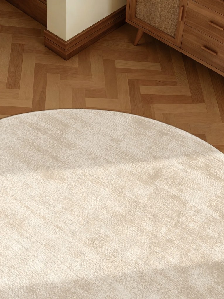 Vikosa, Kusový koberec Vikosa Jane 106293 Ivory kruh, 150x150 (průměr) kruh, bílá, dětský pokoj