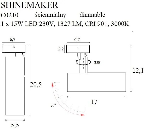 Maxlight Stropní svítidlo Maxlight C0210 SHINEMAKER