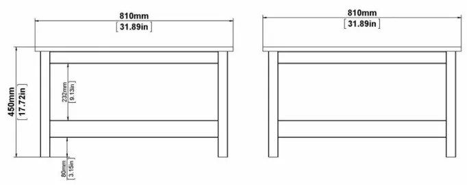 FALCO Konferenční stolek Cadiz 67 černý