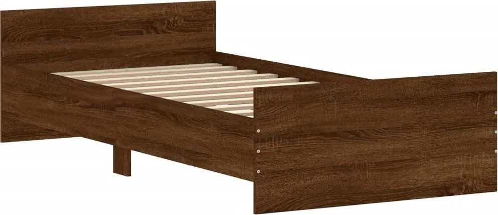 vidaXL Rám postele 100 x 200 cm kompozitní dřevo [835938] Barva: Bílá