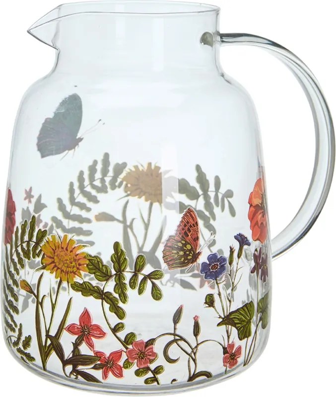 Skleněný džbán s květinami Anna Flowers 1,2 l Wikholm Form