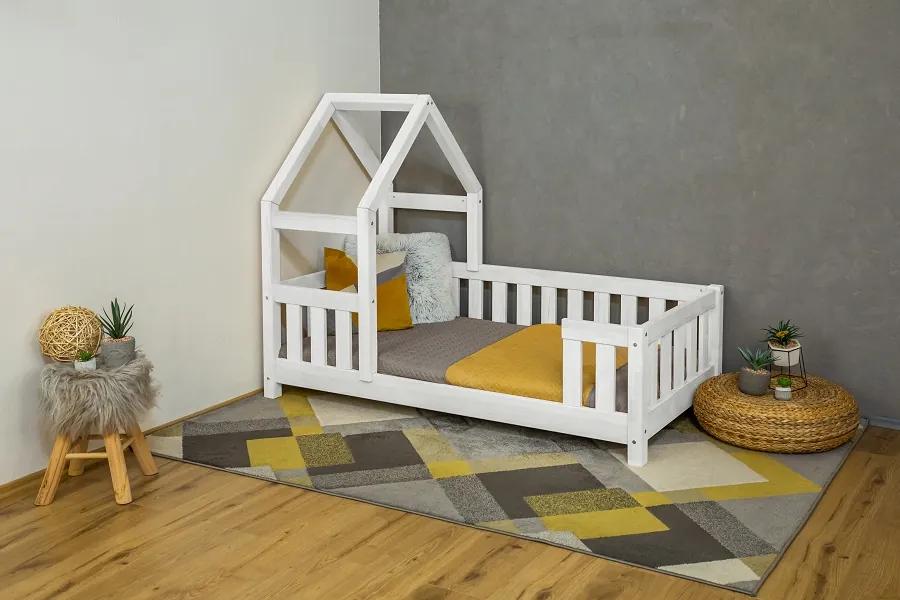 MAXIDO Dětská postel domeček Zara 200x140 bílá