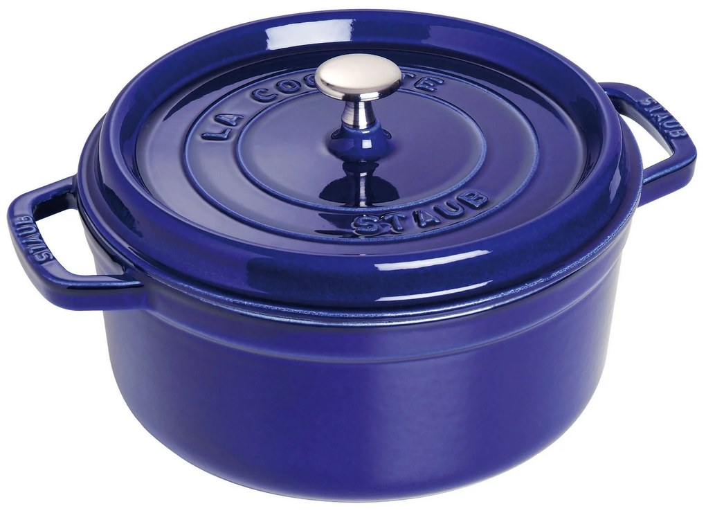 Staub Litinový hrnec s poklicí Cocotte, Ø 28 cm/ 6,7 l, tmavě modrá 1102891