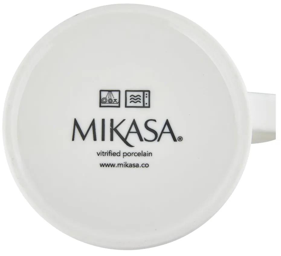 Bílá porcelánová konvice Mikasa Ridget, 1,4 l