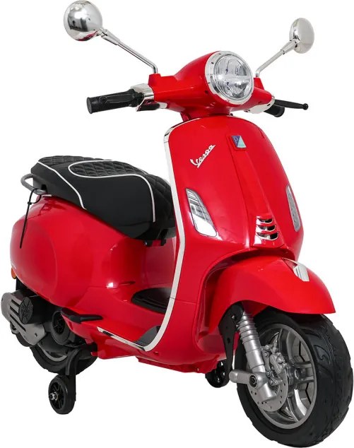 Elektrický skútr Vespa ROMA červený