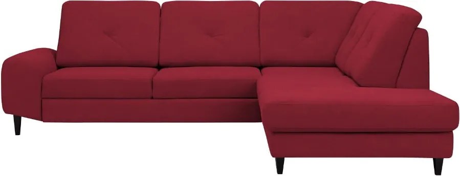 Červená rohová rozkládací pohovka Windsor & Co Sofas, pravý roh Beta