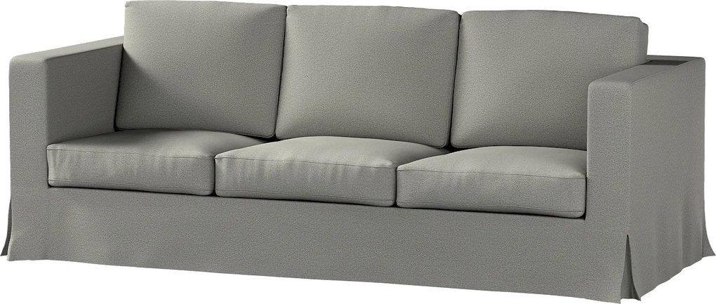 Potah na pohovku IKEA  Karlanda 3-místná nerozkládací, dlouhý barva šedá látka pletený vzor