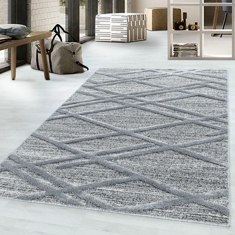 Ayyildiz, Kusový koberec Pisa 4706 Grey, 80x150, šedá, ložnice