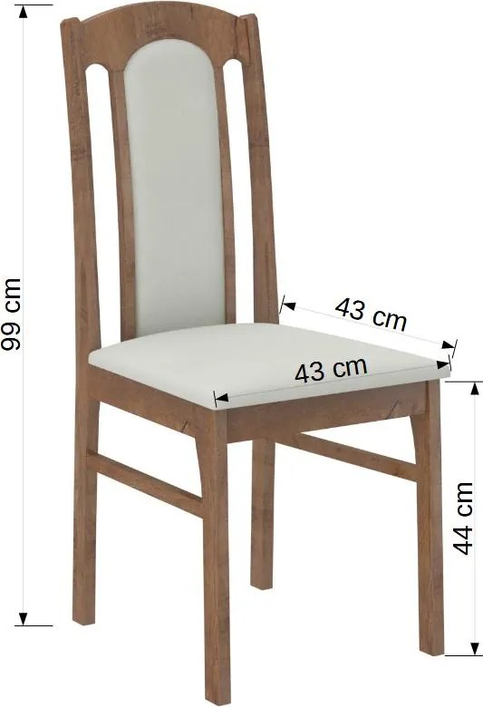ADRK Furniture Sada stolu s židlemi RODOS 53 SE-ROD-53-S-B109