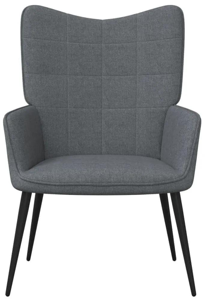 Petromila Relaxační židle tmavě šedá textil
