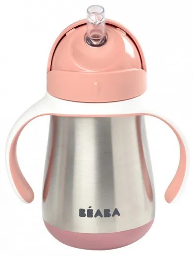 Beaba Hrnek termoizolační s brčkem nerez 250 ml Pink