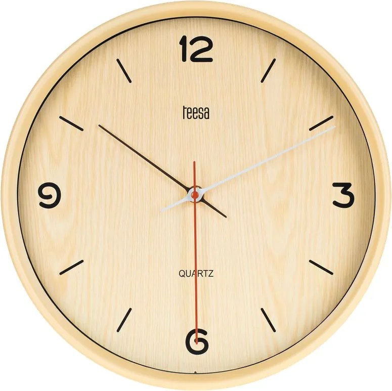 Nástěnné hodiny TEESA TSA0048 30cm, imitace světlé dřevo