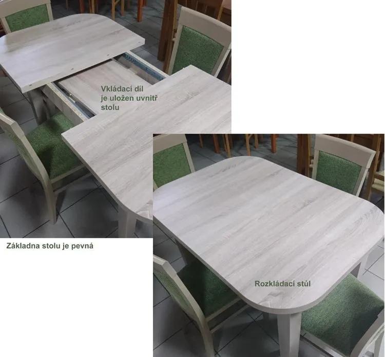 STIMA Jídelní stůl PERU ROZMĚR: (š/h/v/r) 140 x 80 x 77 cm (+40 cm rozklad)
