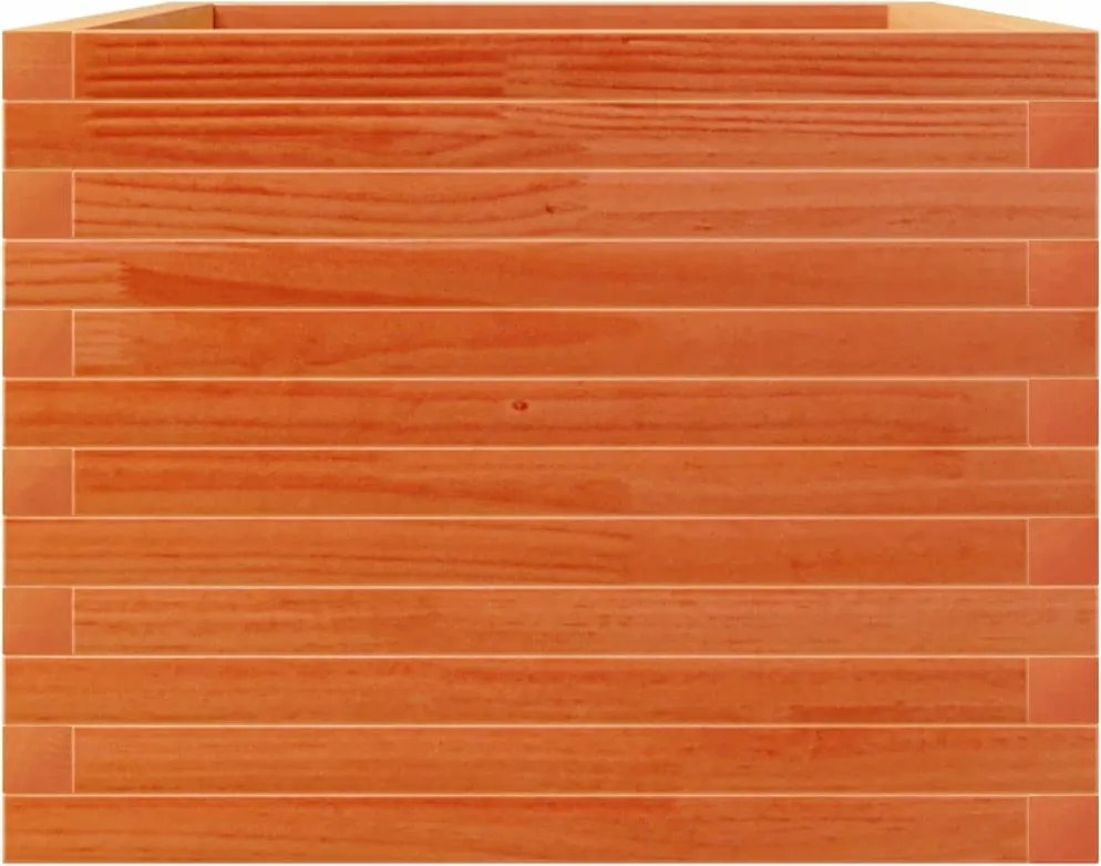 Zahradní truhlík voskově hnědý 110x60x46 cm masivní borovice 3282461