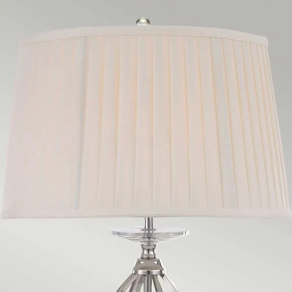 Elstead AG-TL-POL-NICKEL - Stolní lampa AEGEAN 1xE27/60W/230V lesklý chrom