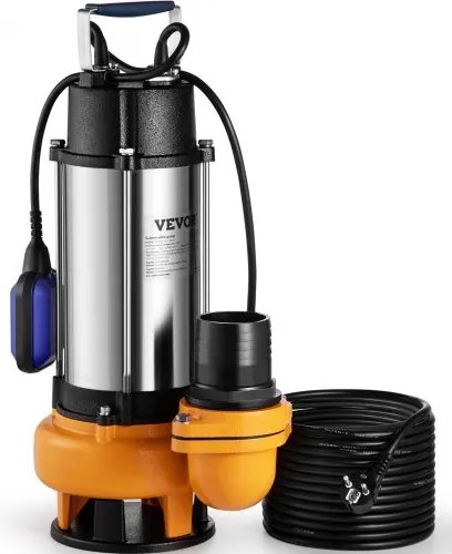 ponorné čerpadlo na vodu, 2200 W 60000 l/v, s 10 m