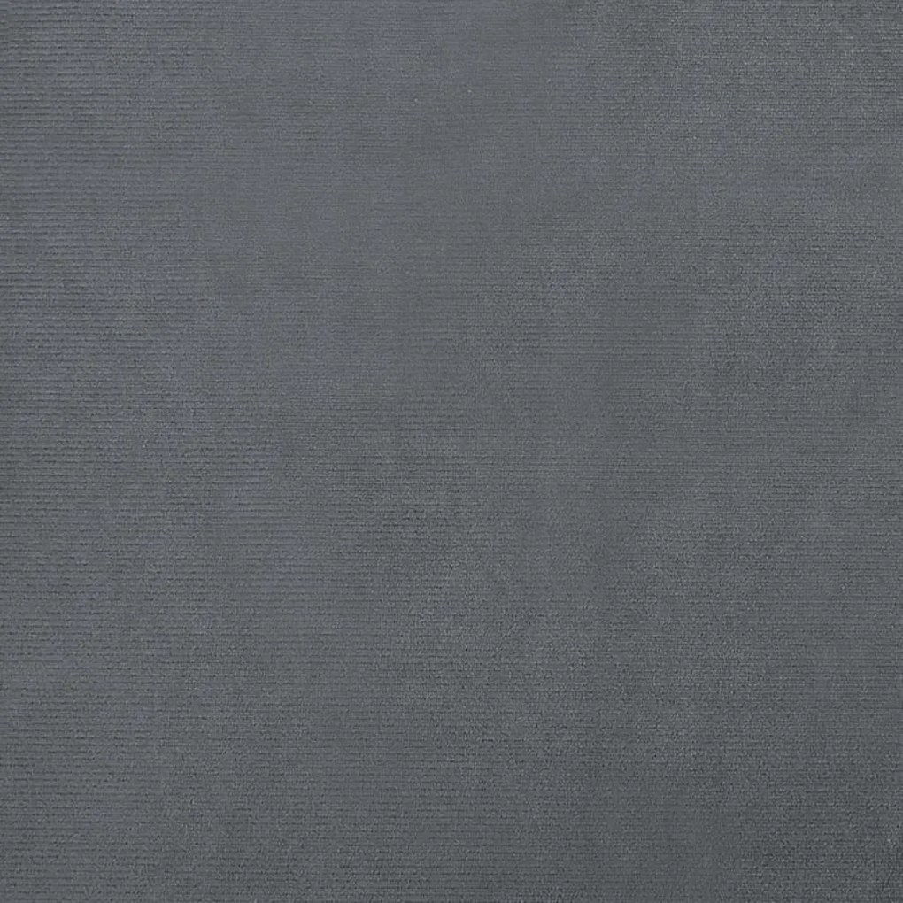 Dětská pohovka tmavě šedá 70 x 45 x 30 cm samet - Default Title