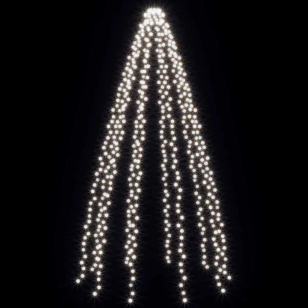 Světýlka na stromeček 500 LED studená bílá 500 cm dovnitř i ven 328896