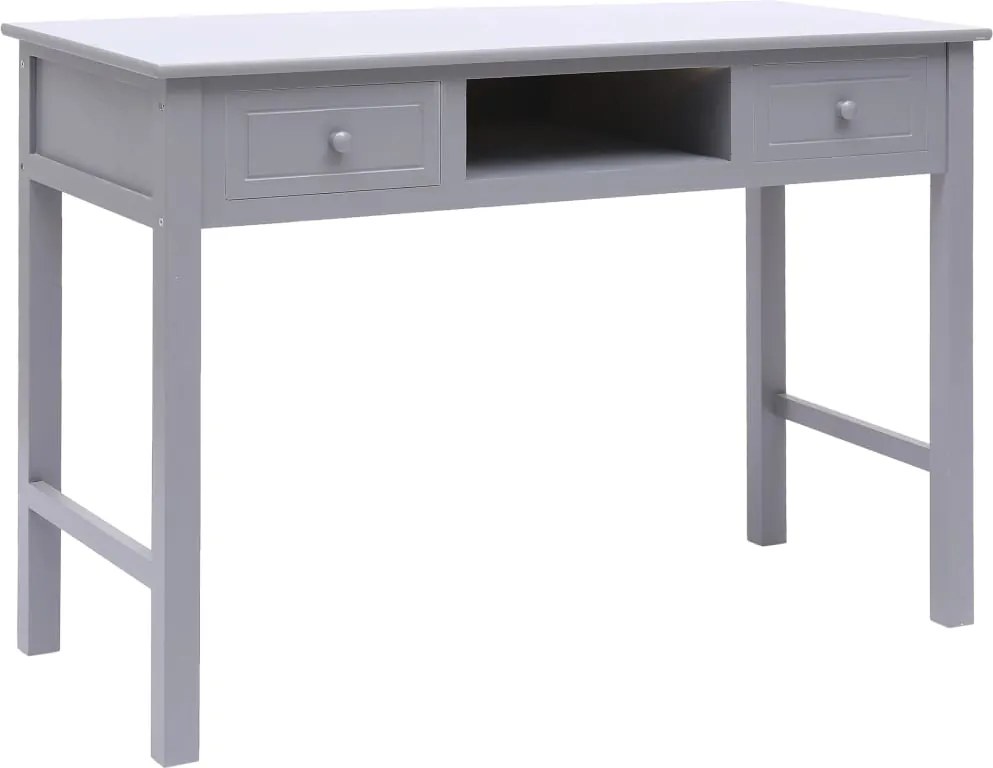 Psací stůl šedý 110 x 45 x 76 cm dřevo 284156