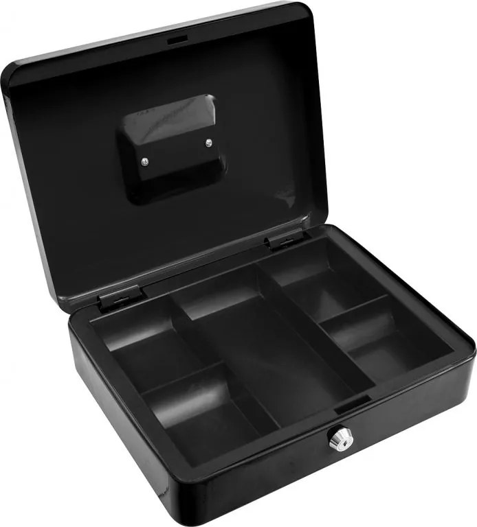 Vorel Pokladna příruční 300x240x90mm černá, 2klíče