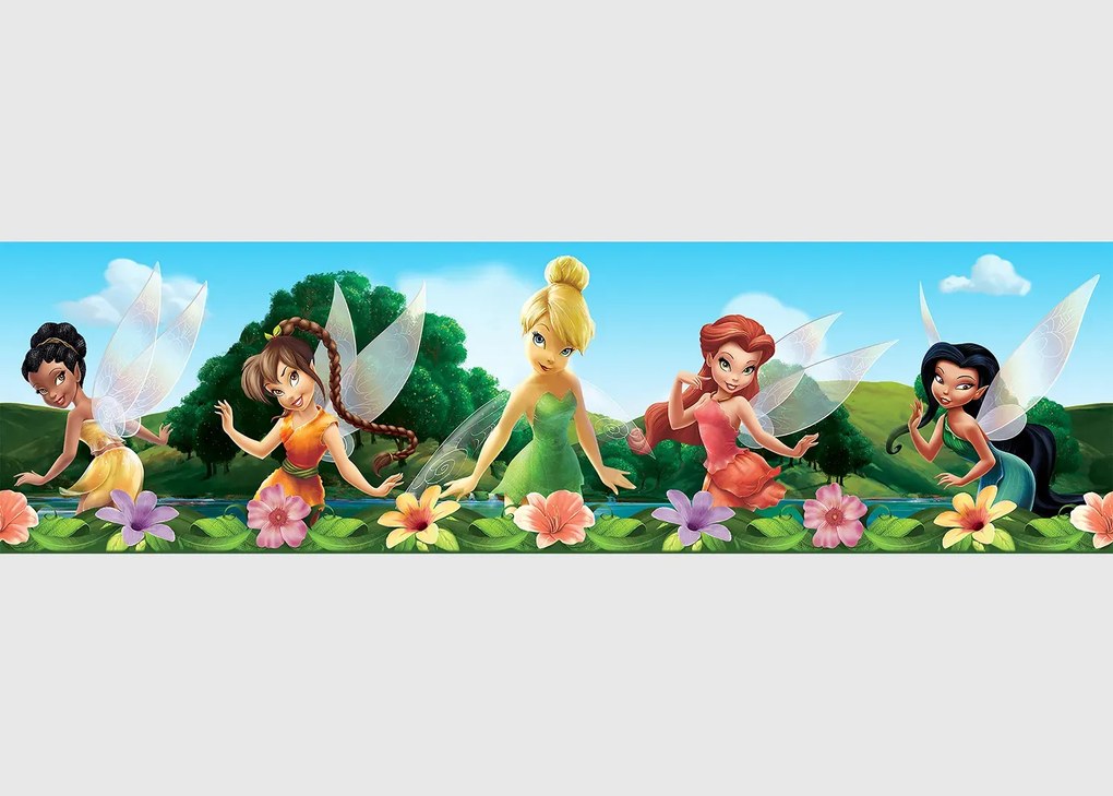 Dětská samolepící bordura na zeď Disney Víly | 5 m x 13.8 cm | DWBD8075