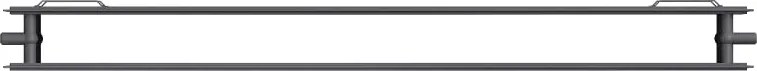 Mexen CHF20 Hygiene Flat deskový radiátor 400 x 400 mm, boční připojení, 288 W, antracit - W420HF-040-040-66
