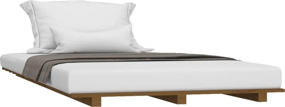 vidaXL Rám postele 100 x 200 cm masivní borovice [824556] Barva: Černá
