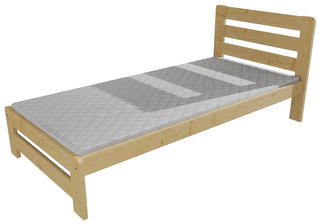 Vomaks Jednolůžková postel VMK001B Rozměr: 90 x 200 cm, Barva: surové dřevo