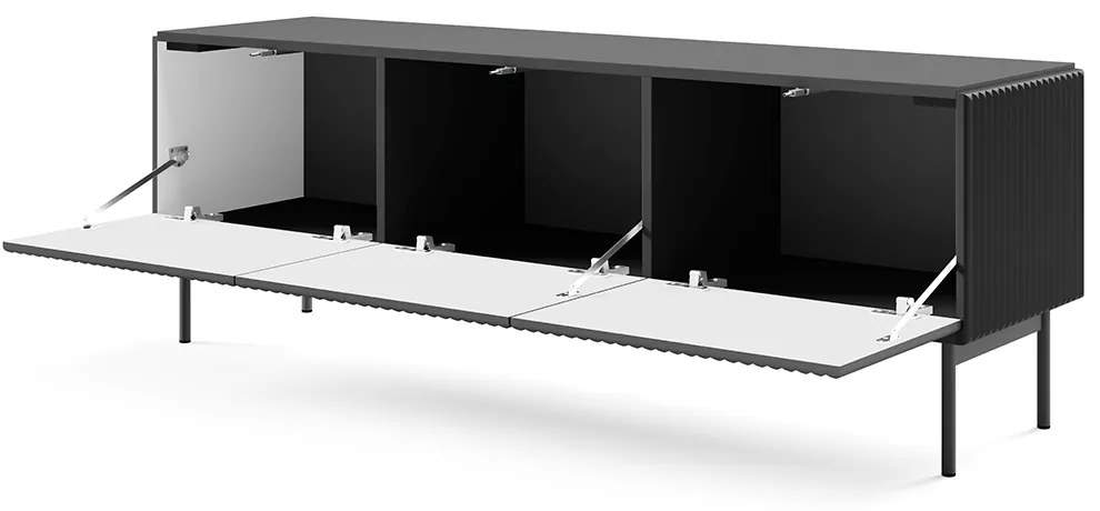 MUTI c | TV stolek RTV 147 | 147 cm | černá
