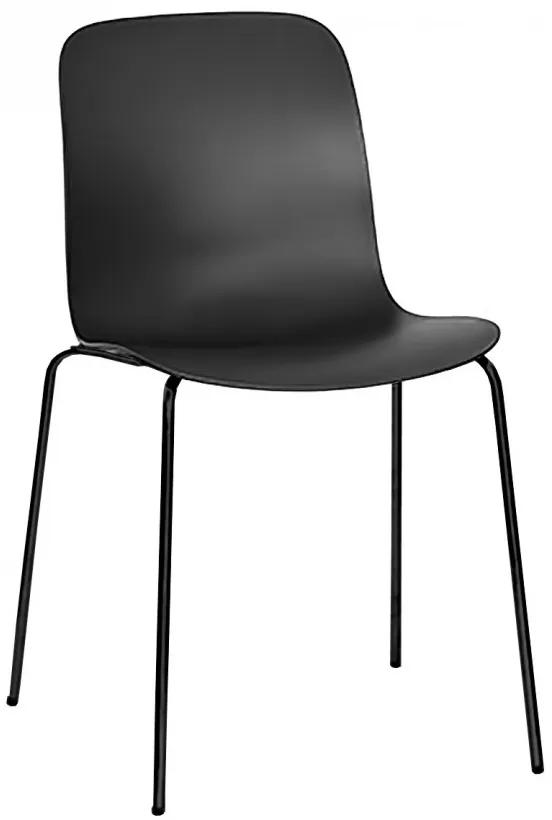 MAGIS - Židle SUBSTANCE s ocelovou černou podnoží - černá