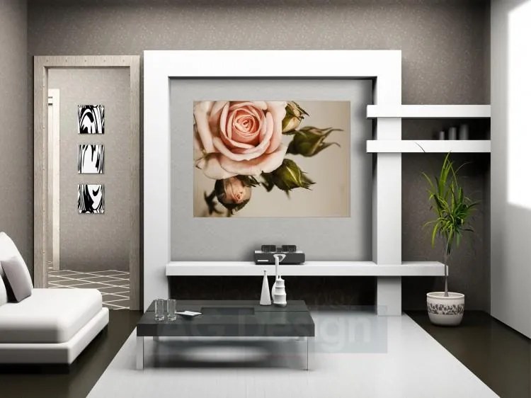 AG Design Jednodílná vliesová fototapeta Růžová růže FTN m 2620 rozměr 155x110cm