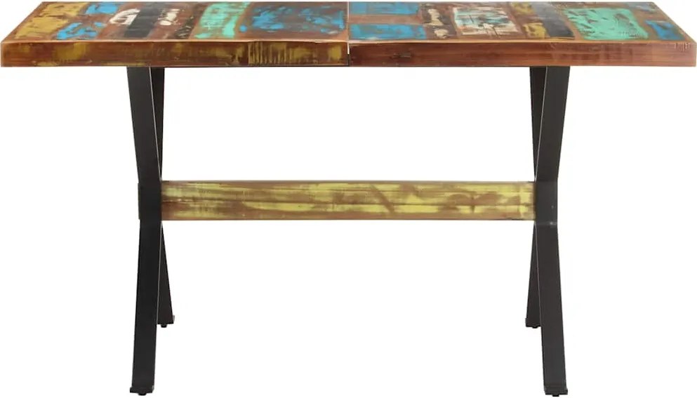 Jídelní stůl 140 x 70 x 76 cm masivní recyklované dřevo 321607
