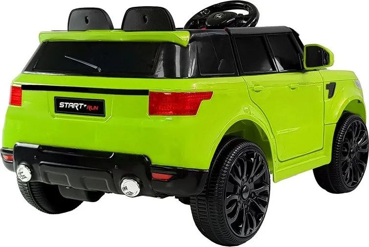 LEAN CARS Elektrické autíčko HL1638 s dálkovým ovládáním, MP3 a LED světlem zelené