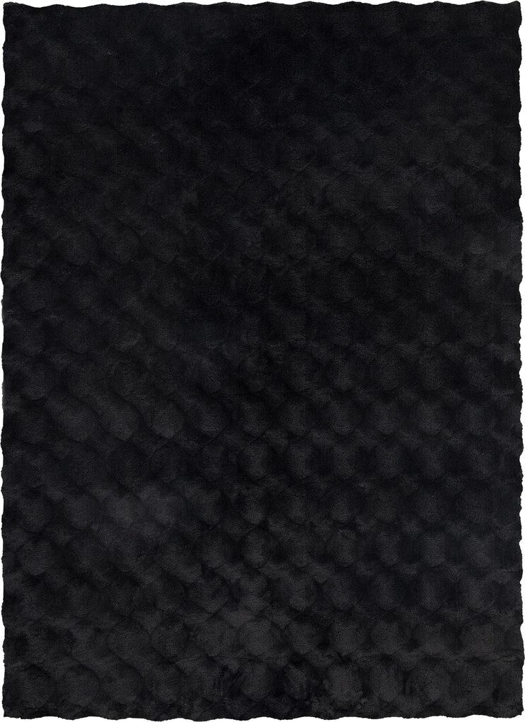 Obsession, Kusový koberec Diamond Cut 800 Anthrazit, 80x150, černá, ložnice