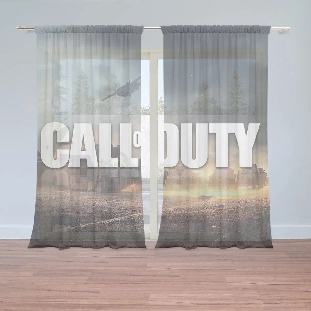 Sablio Záclony Call of Duty Bojiště: 2ks 150x250cm