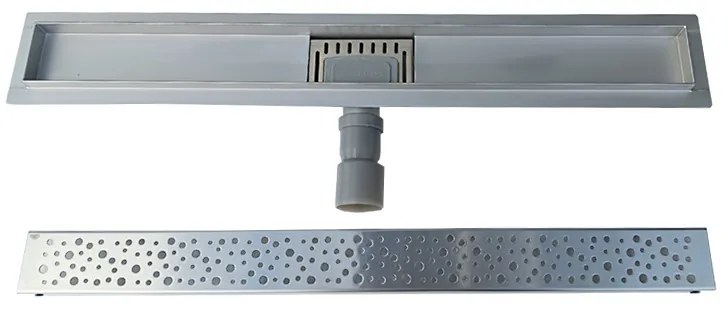BPS-koupelny Sprchový odtokový žlab DL01 WAVE G5 HYD-2635 90 cm, satén
