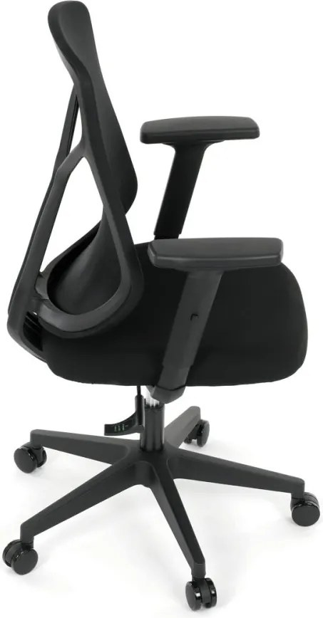 Kancelářská židle KA-S2173 BK, synchronní mechanismus, černá síťovina (67 x 60) cm