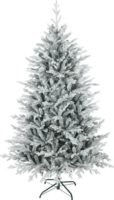 HOMCOM umělý vánoční stromek 180 cm umělý borový stromek se sněhem, 1976 špiček pro interiér