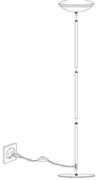 Eglo 97814 - LED RGB Stmívatelná stojací lampa FRATTINA-C 1xLED/18W/230V